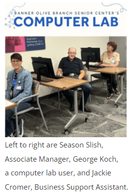 Older adults boost their tech skills in Banner Olive Branch Senior ...